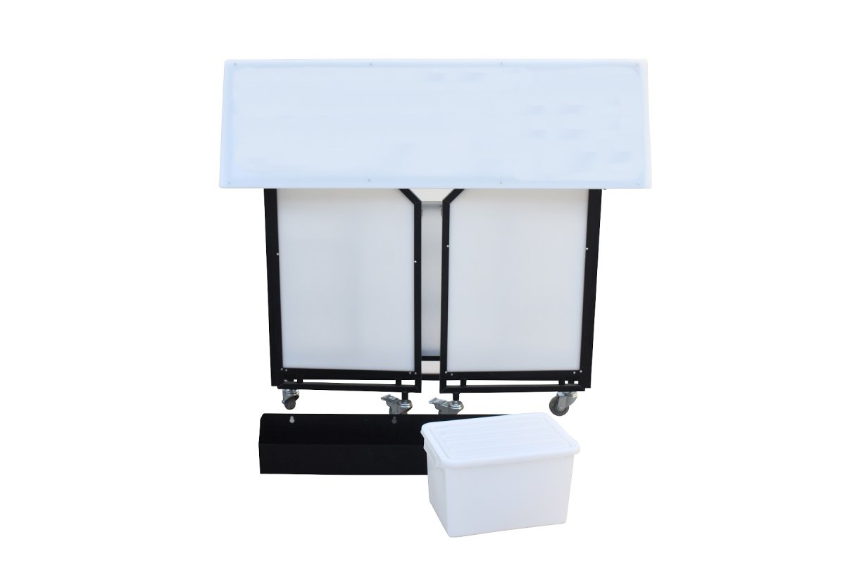 BAR Mobile à roulettes, Pliable et Personnalisable
